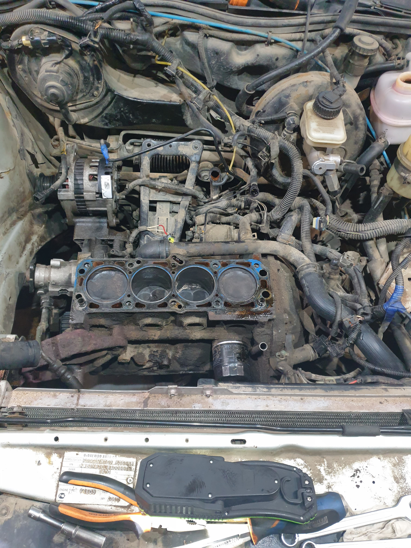 Ремонт двигателя — Daewoo Nexia (2G), 1,6 л, 2008 года | своими руками ...