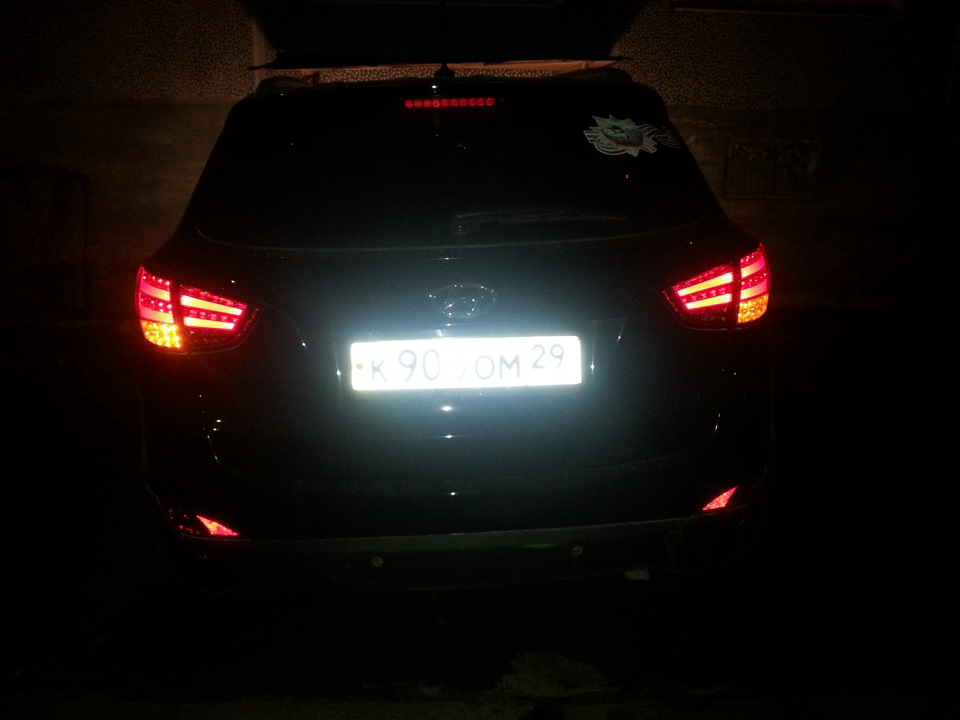задние фонари LED. обLEDинение продолжается… — Hyundai ix35, 2 л, 2012 ...