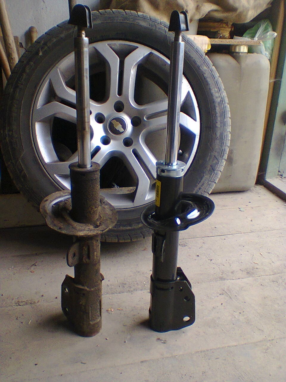 Новые стойки — Chevrolet Captiva (1G), 3,2 л, 2008 года | своими руками ...