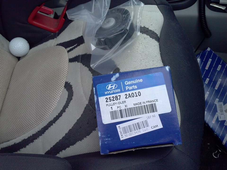 252872A010 Шкив натяжителя ремня грм KIA HYUNDAI | Запчасти на DRIVE2