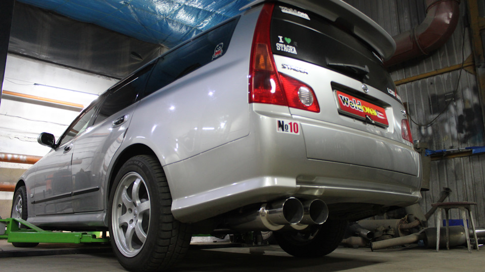 Nissan Stagea dual axle-back — WELDone exhaust на DRIVE2