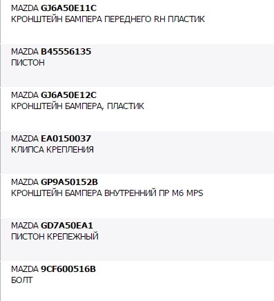 GD7A50EA1 КЛИПСА КРЕПЕЖНАЯ 1 Mazda | Запчасти на DRIVE2