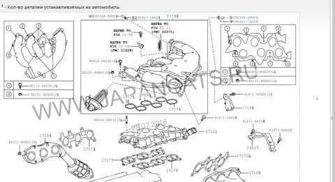 9415180800 Гайка для крепления опоры двигателя TOYOTA LEXUS | Запчасти ...