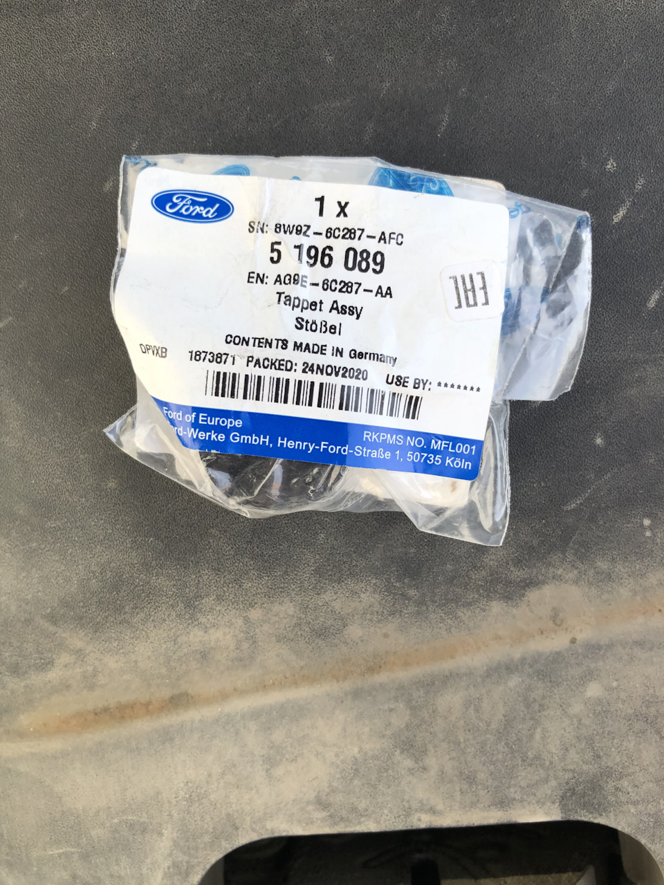 8W9Z6C287AFC Толкатель, насос высокого давления Ford | Запчасти на DRIVE2