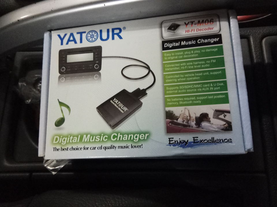 YATOUR YT-M06 — Volvo XC70 II, 2,4 л, 2001 года | автозвук | DRIVE2