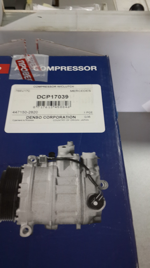 DCP17039 Компрессор MERCEDES W211 E240, E320, E500 DENSO | Запчасти на ...