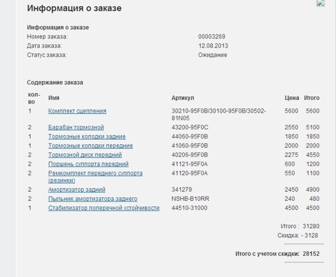 4106095F0B Колодки тормозные передние NISSAN INFINITI | Запчасти на DRIVE2