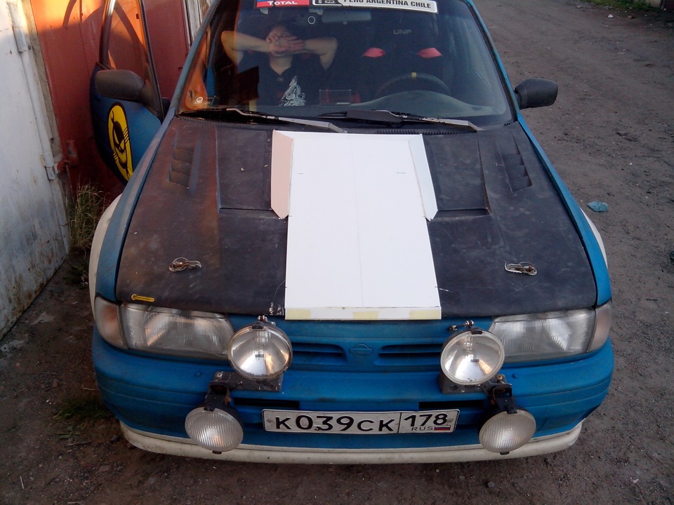 Капот 2 — Nissan Sunny (B13), 1,6 л, 1999 года | стайлинг | DRIVE2