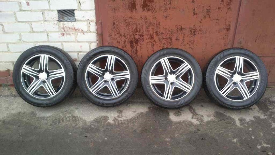 Продам литые диски с резиной — Hyundai Accent (2G), 1,5 л, 2007 года ...