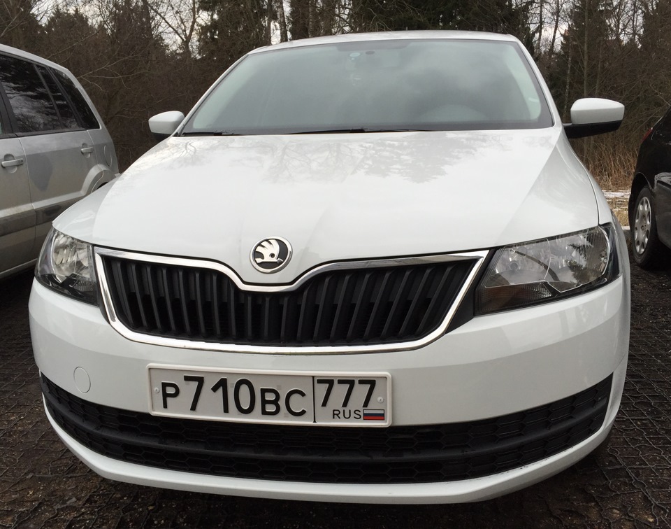 Белые рамки RCS, наконец-то! :) — Skoda Rapid (1G), 1,4 л, 2014 года | стайлинг | DRIVE2