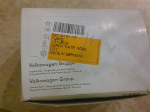 045121011HX Насос ОЖ Audi Q7 VAG | Запчасти на DRIVE2