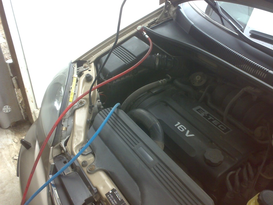 25.Заправка кондиционера — Chevrolet Rezzo, 1,6 л, 2006 года | визит на ...