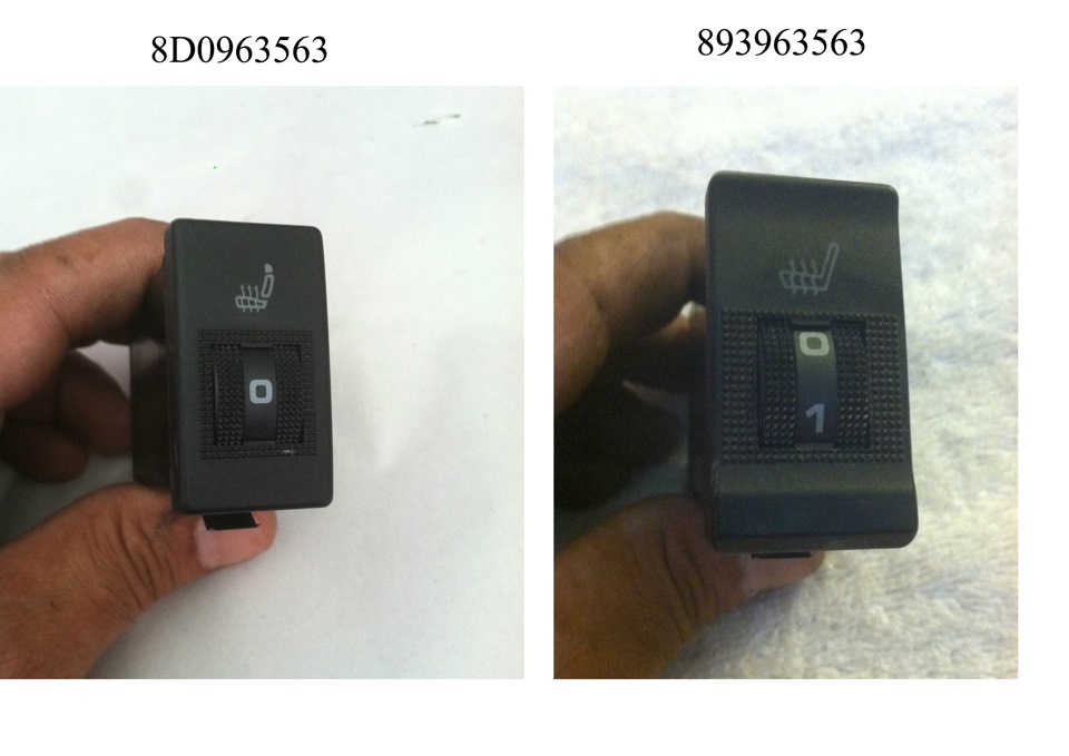 893963563 Кнопка обогрева сидений VAG | Запчасти на DRIVE2