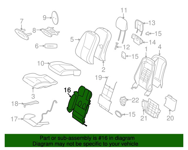 A2219102275 Подушка спинки сиденья регулируемая Mercedes | Запчасти на ...