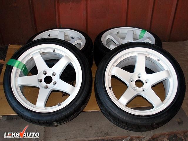 Bee Racing B5 (Bee*R) R18, 9.5JJ +25 — Nissan Stagea (M35), 2,5 л, 2002 ...