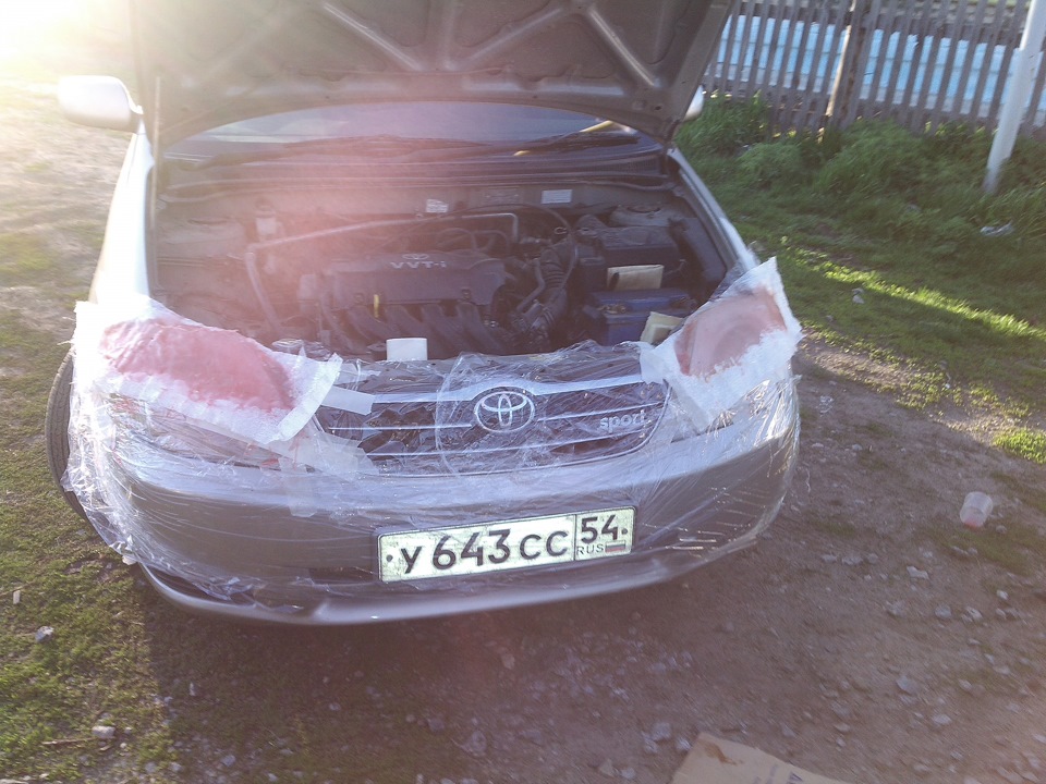 Решил Сделать реснички) — Toyota Corolla (120), 1,5 л, 2001 года ...