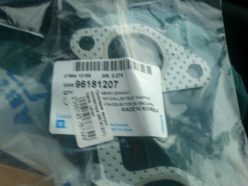 96181207 Прокладка, выпускной коллектор GM | Запчасти на DRIVE2