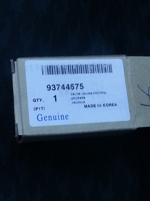 93744675 Клапан холостого хода / Daewoo, Chevrolet Aveo, Matiz, Nubira ...