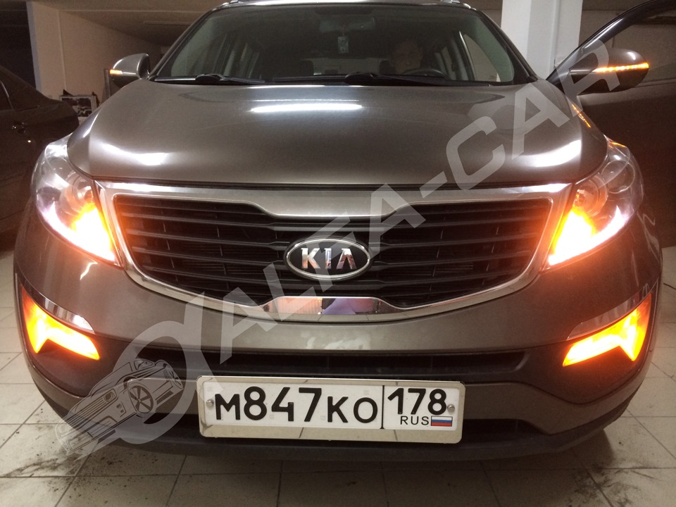 Kia Sportage. Тюнинг ПТФ, установка ДХО — Alfa-Car на DRIVE2
