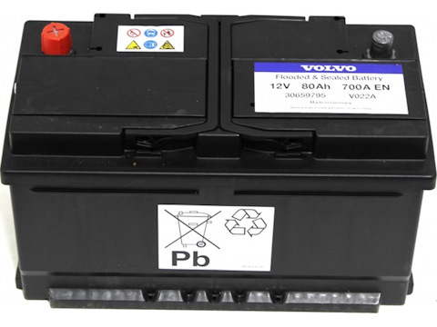 30659795 Стартерная аккумуляторная батарея Volvo | Запчасти на DRIVE2