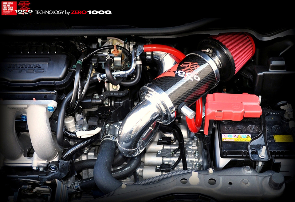 TOP FUEL ZERO-1000 Power Chamber TYPE-2 Air Intake System — Honda Fit ...