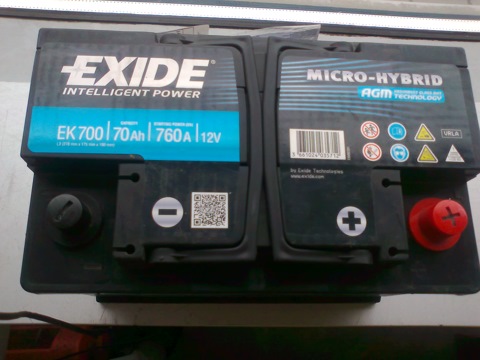 EK700 Аккумулятор EXIDE | Запчасти на DRIVE2