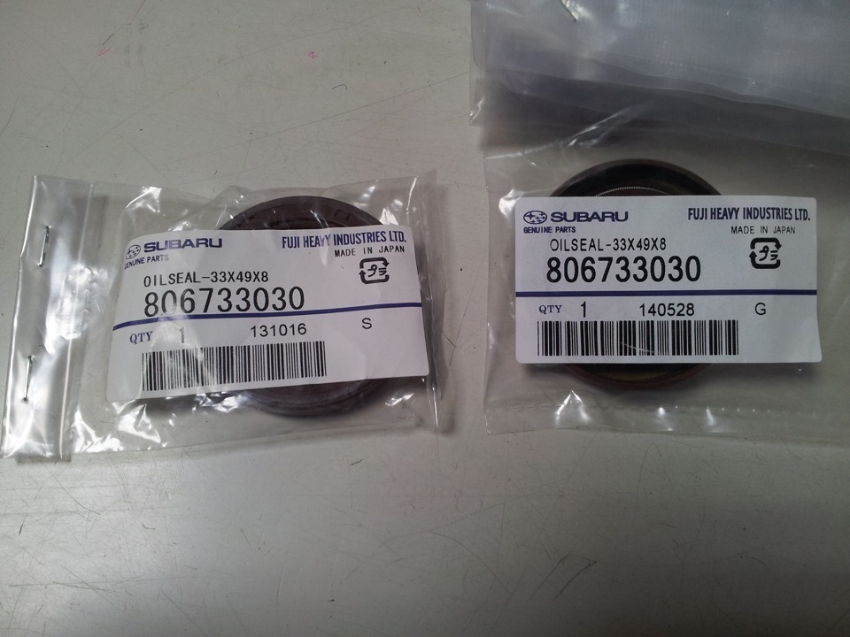 Внимание подделка сальников коленвала Subaru 806733030 — Сообщество ...