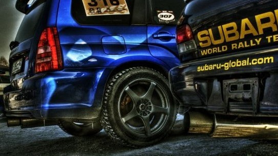 Subaru Forester (SG) 2.5 бензиновый 2004 | SG9 STI "синька" на DRIVE2