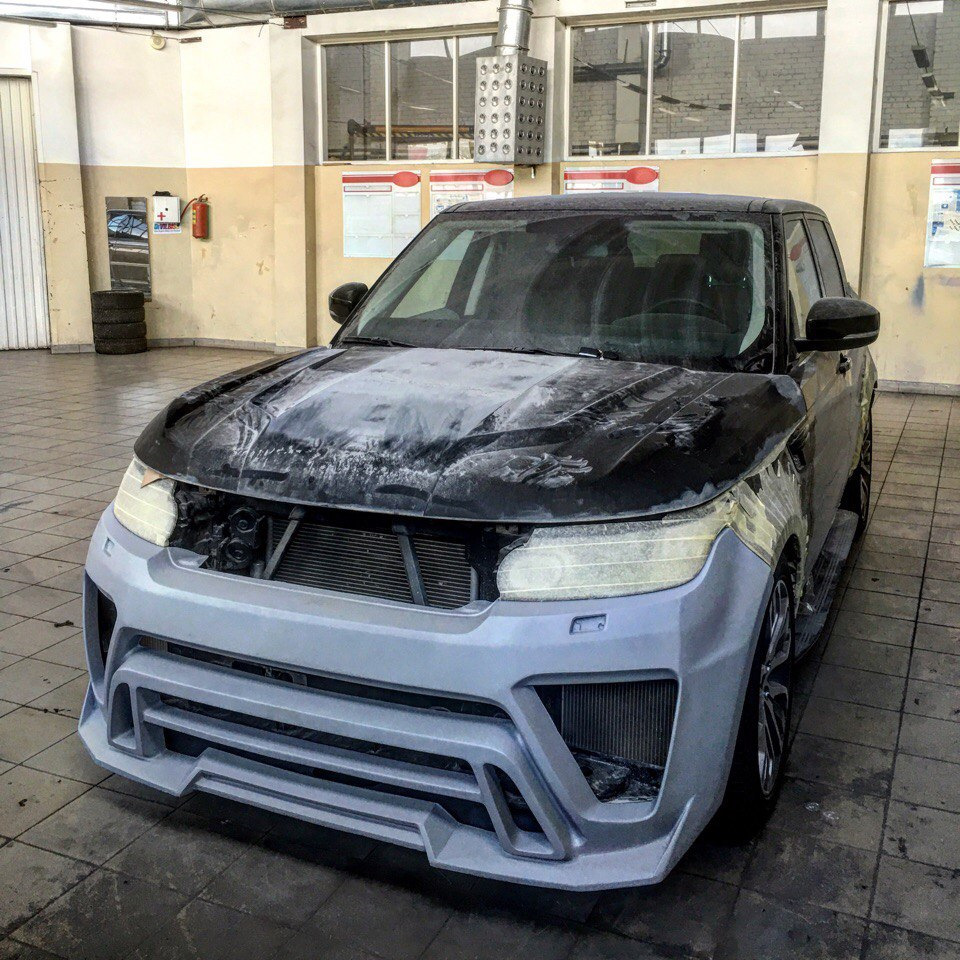 №78 Новый передний бампер от RENEGADE V2 + новый капот — Land Rover ...