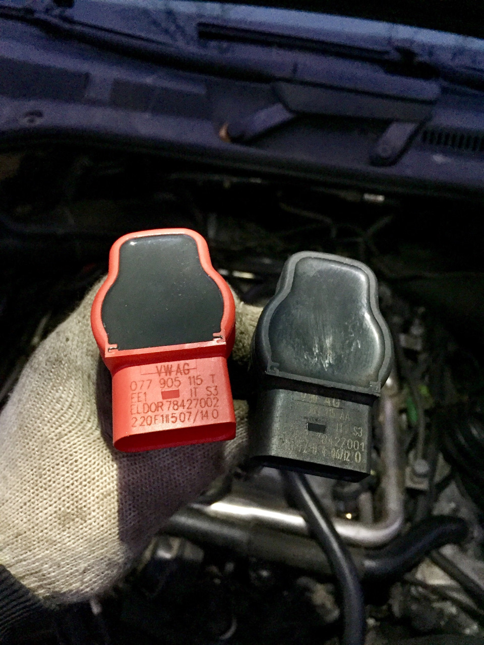 077905115T Катушка зажигания / AUDI A-4,6,8, Allroad (8 цилиндров) 01 ...