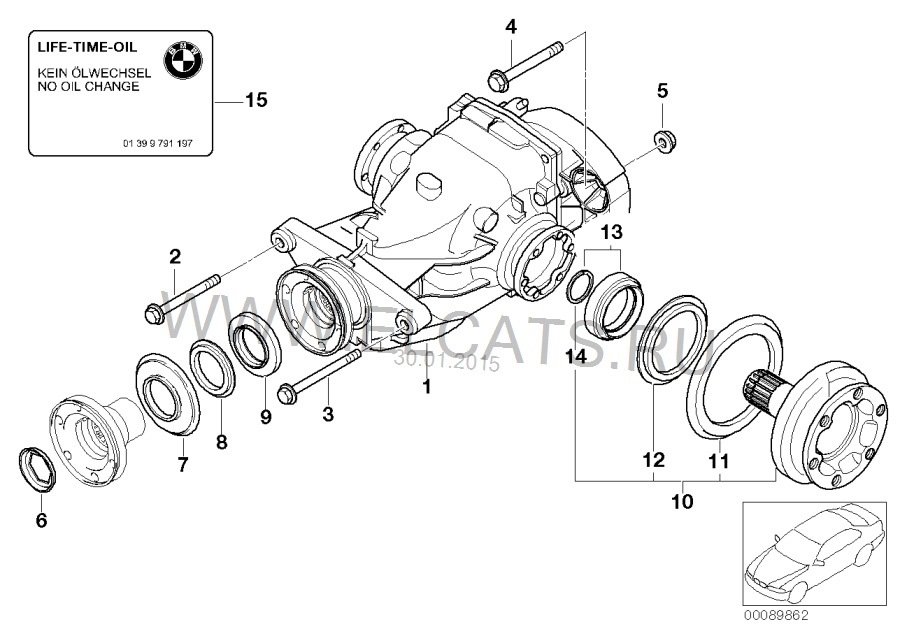 Редуктор e90 i=3.91:( — BMW 3 series (E90), 2 л, 2011 года | поломка ...