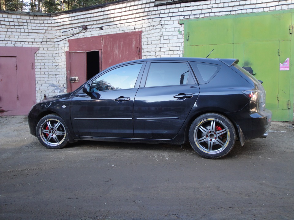 Резины Bridgestone Potenza re01R, диски BIM DHC, гайки no name ...