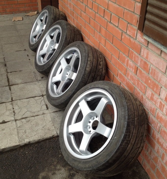 Hanbai + Potenza RE001 — Nissan Skyline (R32), 2,5 л, 1991 года ...