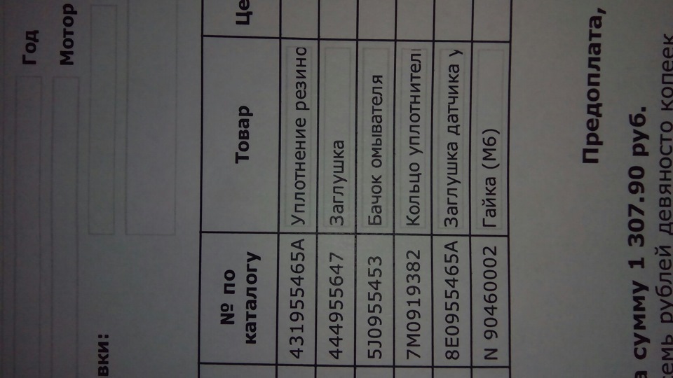 444955647 Заглушка VAG | Запчасти на DRIVE2