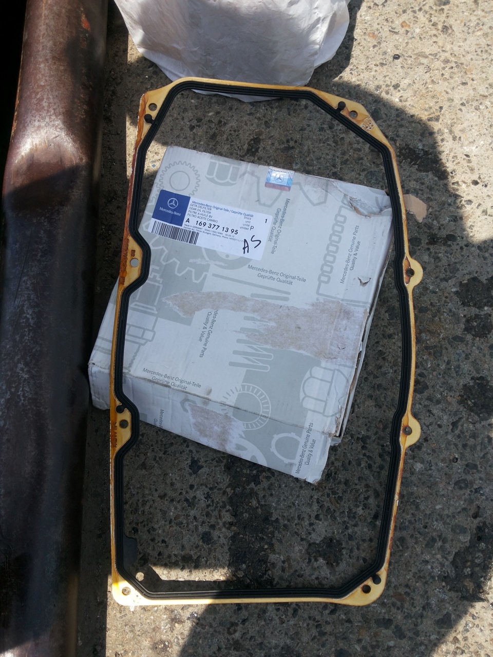 A1693713580 Прокладка поддона масляного Mercedes | Запчасти на DRIVE2