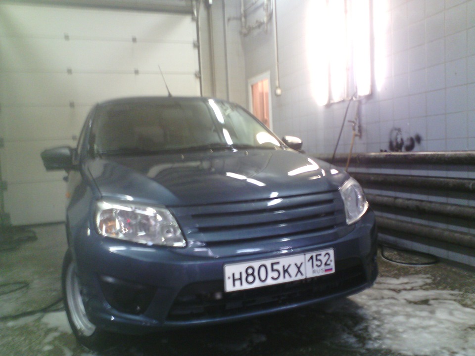 Поставила решетку — Lada Гранта Лифтбек (1G), 1,6 л, 2014 года ...
