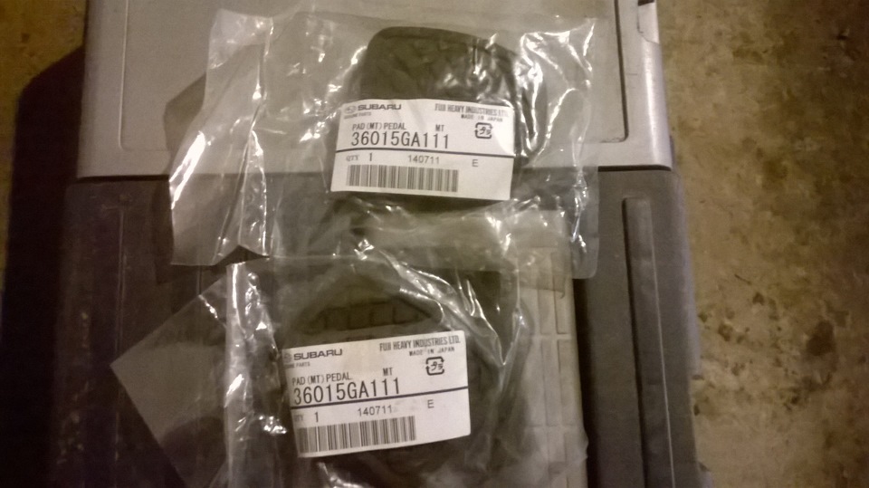 Накладки на педали. — Subaru Impreza (GC/GF), 2 л, 1998 года | запчасти ...