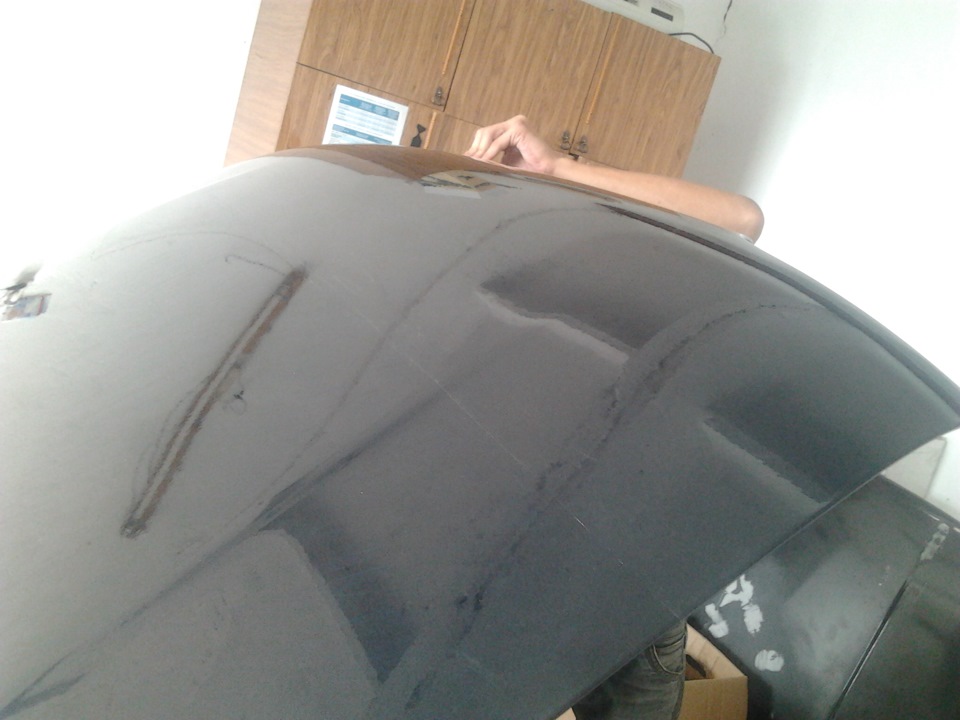 Защищаем капот от сколов Броне пленка — Lada 2114, 1,6 л, 2007 года ...