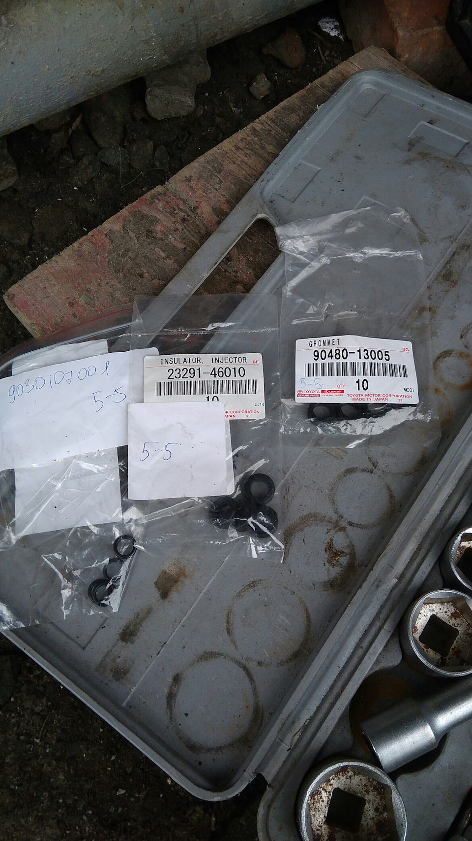 9030107001 Кольцо уплотнительное топливной форсунки верхнее TOYOTA ...