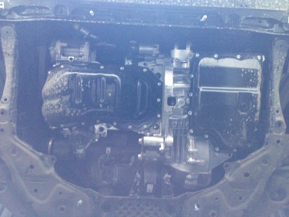 Установка защиты картера и кпп "Авто Щит" — Mazda CX-5 (1G), 2 л, 2013 ...
