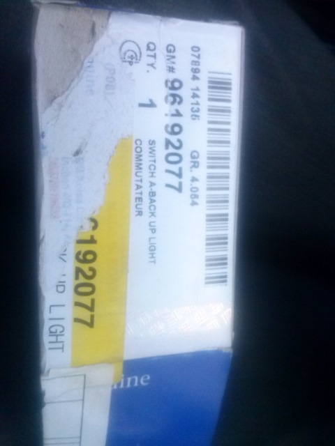 96192077 Датчик заднего хода GM | Запчасти на DRIVE2