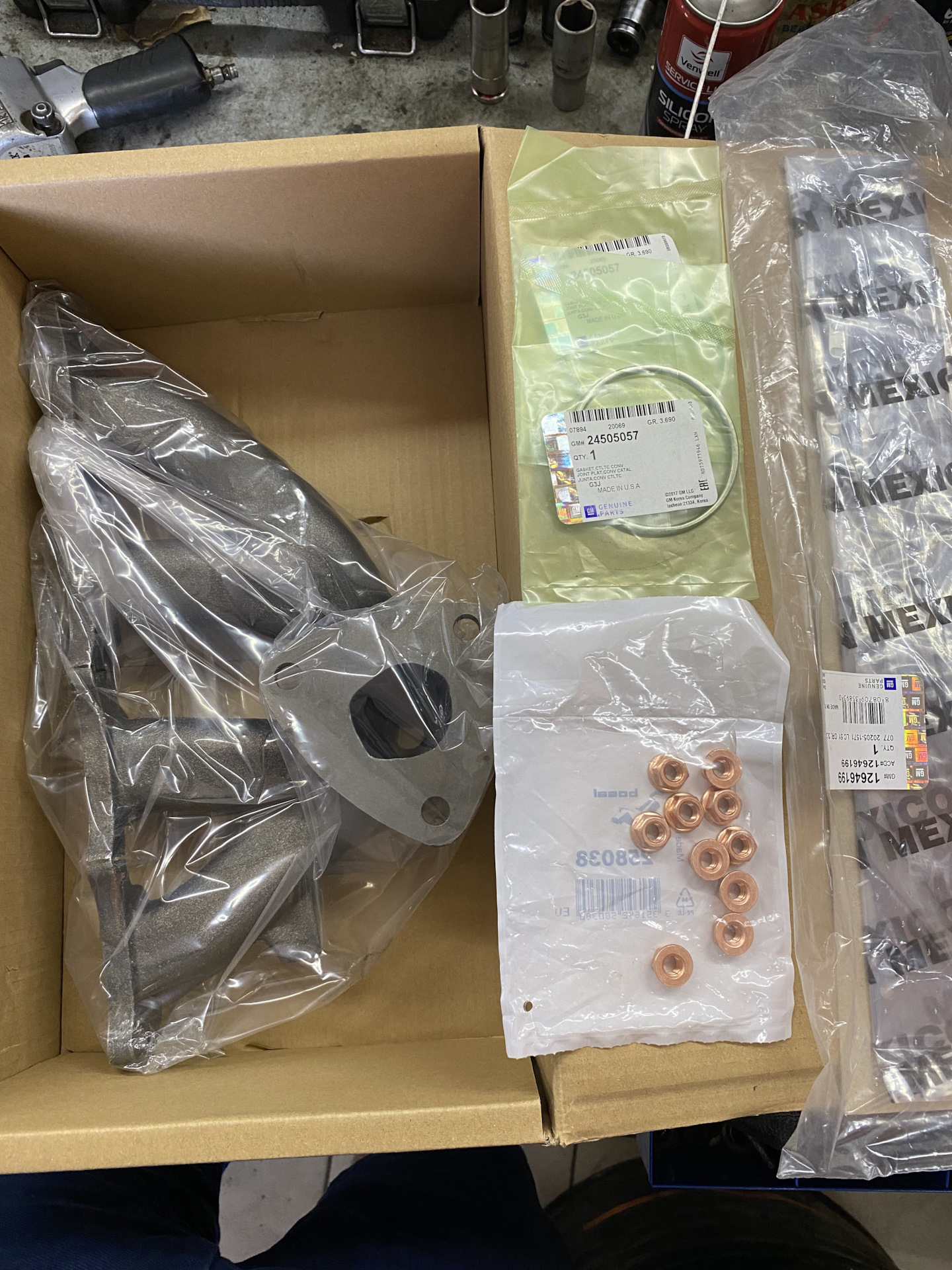 Выпускной коллектор. — Chevrolet Captiva (1G), 2,4 л, 2014 года | визит ...