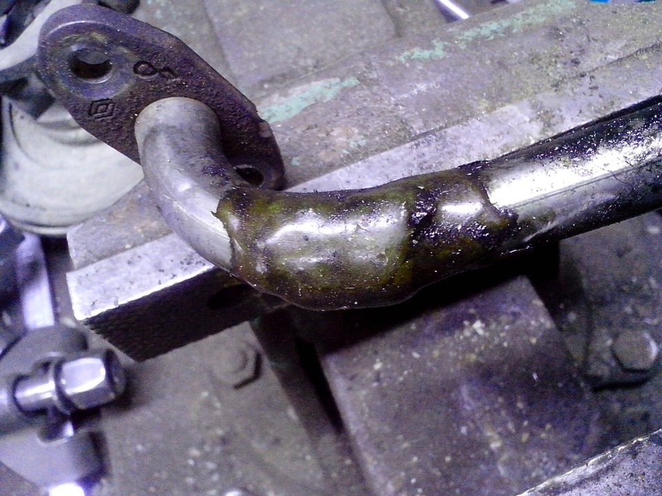 Трубка слива масла турбины — Renault Scenic II, 1,9 л, 2004 года ...