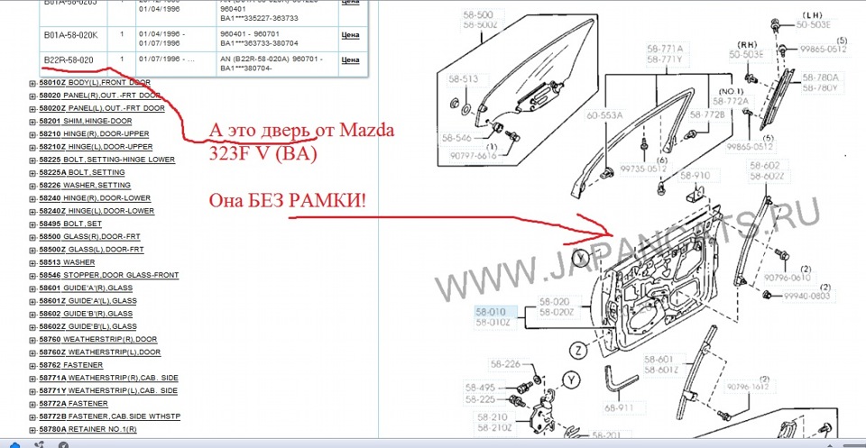 Запись№14 Независимая оценка (не от страховой) — Mazda 323 V, 2 л, 1994 ...