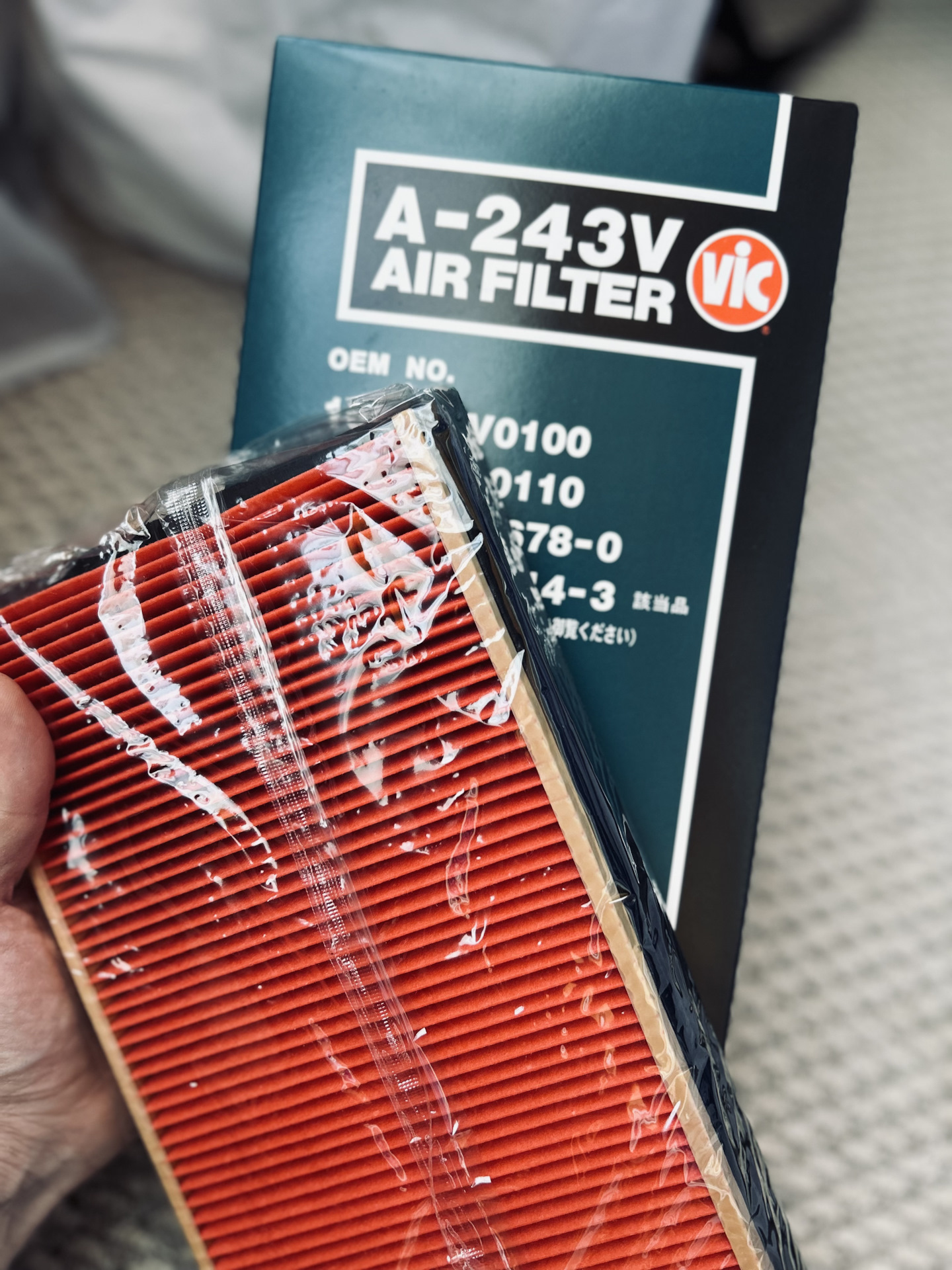 Воздушный Фильтр Vic — Nissan Primera (P12), 1,6 л, 2007 года ...