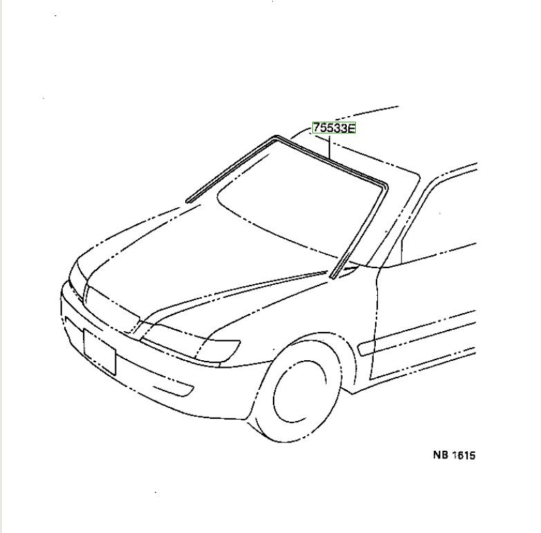 Замена Лобового стекла — Toyota Corona Premio (T210), 1,6 л, 1996 года ...