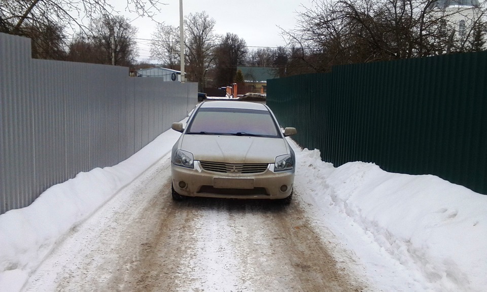 Лобовуха и Реснички — Mitsubishi Galant (9G), 2,4 л, 2006 года ...