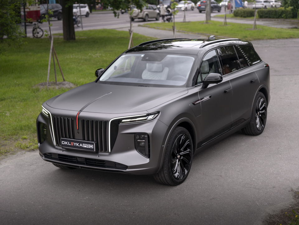 🐲HONGQI E-H59 смена цвета, антихром, диски в черный глянец — Оклейка ...