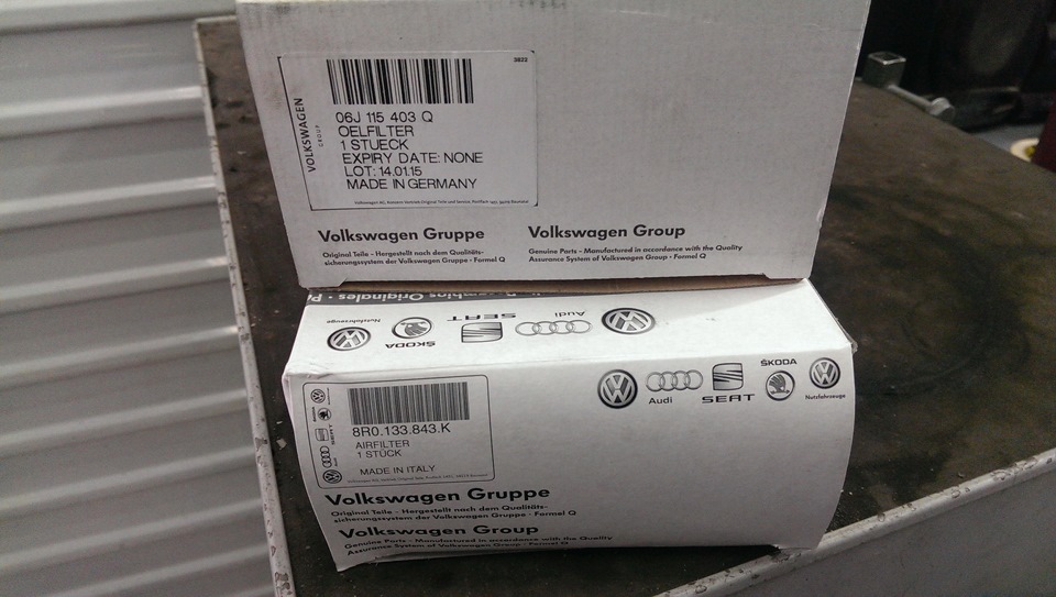 🛠[ТО.0,5] — масло, фильтра (масляный и воздушный) — Audi A4 Allroad (B8 ...