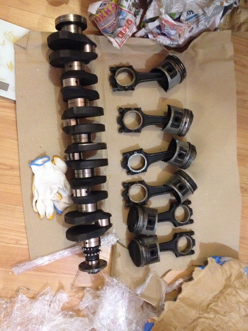 Установка КШМ от M30B28 в M30B25))) ч.1 — BMW 5 series (E28), 2,8 л ...